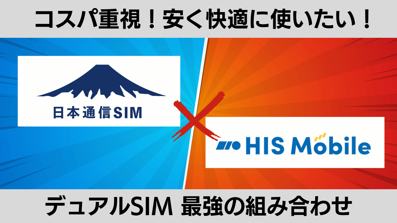 【25年6月最新】デュアルSIM最強の組み合わせ3選！データ・通話使い放題で月2,000円！ | eSIM"超"入門ガイド